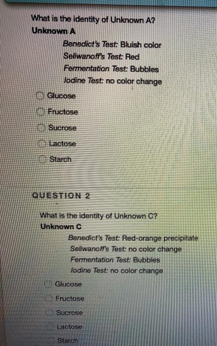 Solved What is the identity of Unknown A? Unknown A | Chegg.com