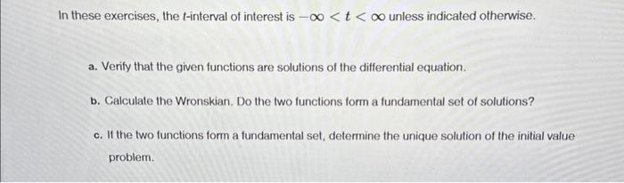 Solved In these exercises, the t-interval of interest is −∞ | Chegg.com