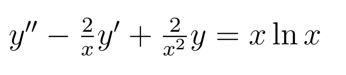 Solved Resuelve la ecuación diferencial. y''-2xy'+2x2y=xlnx | Chegg.com