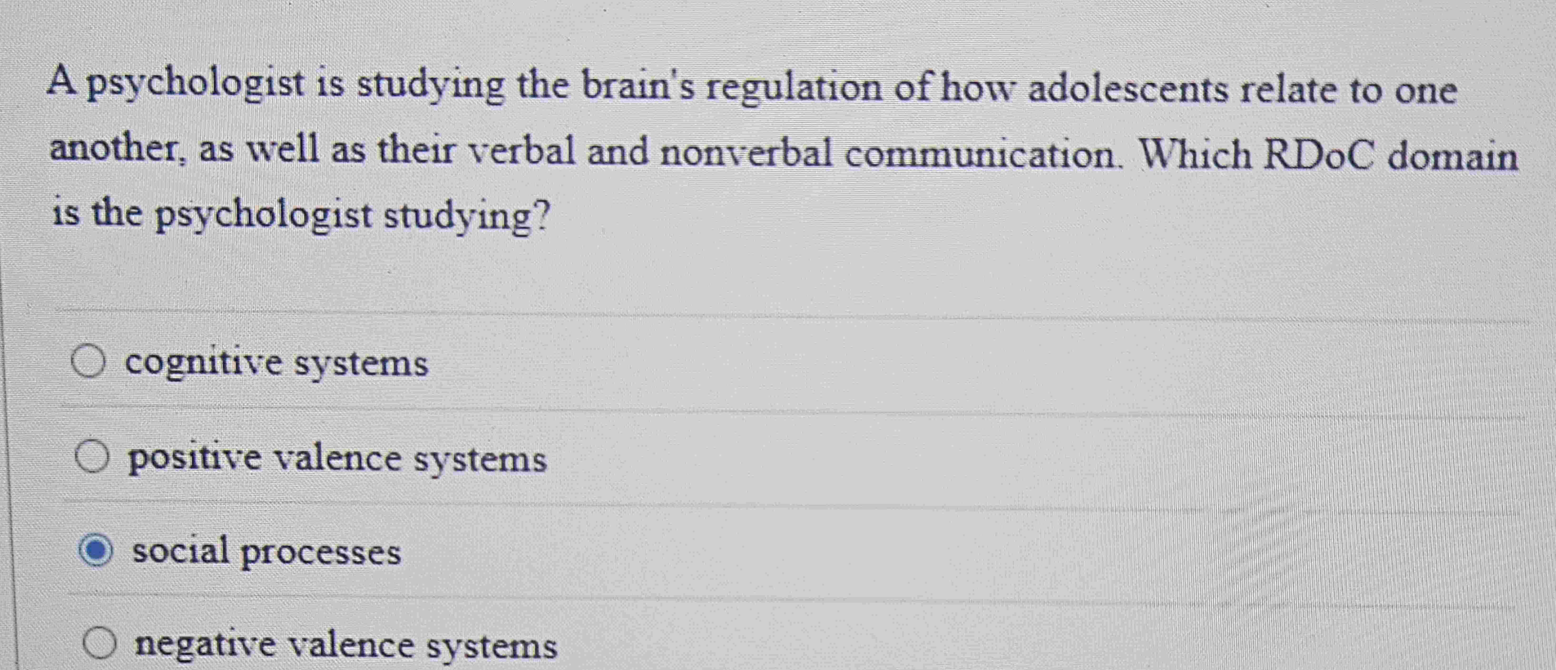 Solved A psychologist is studying the brain's regulation of | Chegg.com