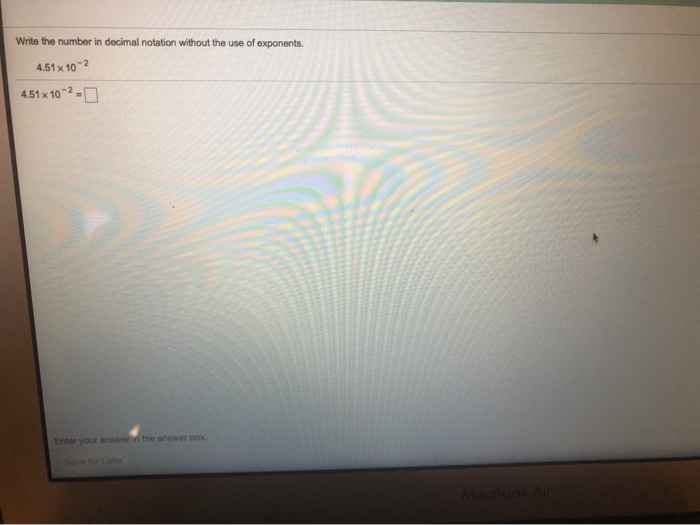 Solved Write the number in decimal notation without the use | Chegg.com