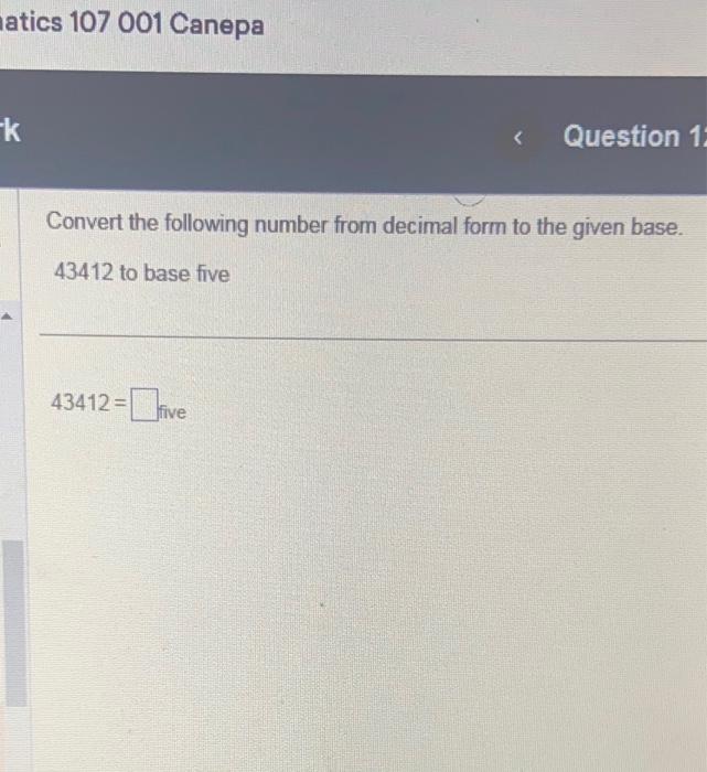 Solved Convert the following number from decimal form to the | Chegg.com