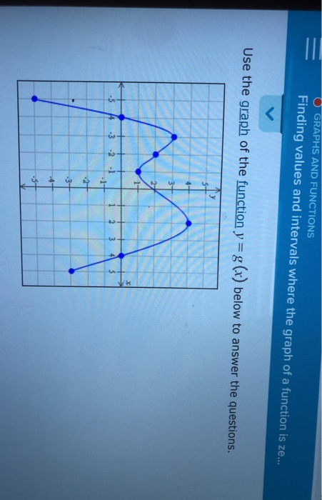 Solved Ographs And Functions Finding Values And Intervals 