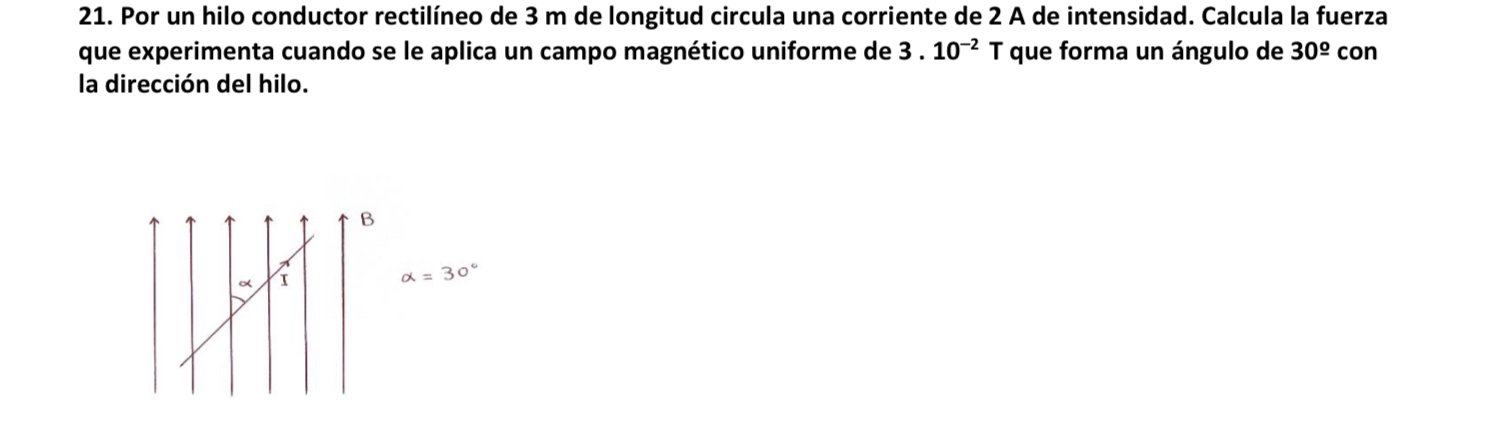 Solved Por un hilo conductor rectilíneo de 3m ﻿de longitud | Chegg.com