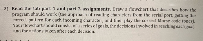 3) Read the lab part 1 and part 2 assignments. Draw a | Chegg.com