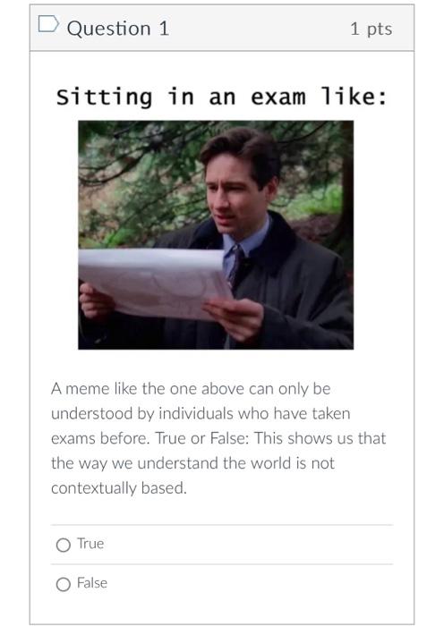 Sitting in an exam like: A meme like the one above | Chegg.com