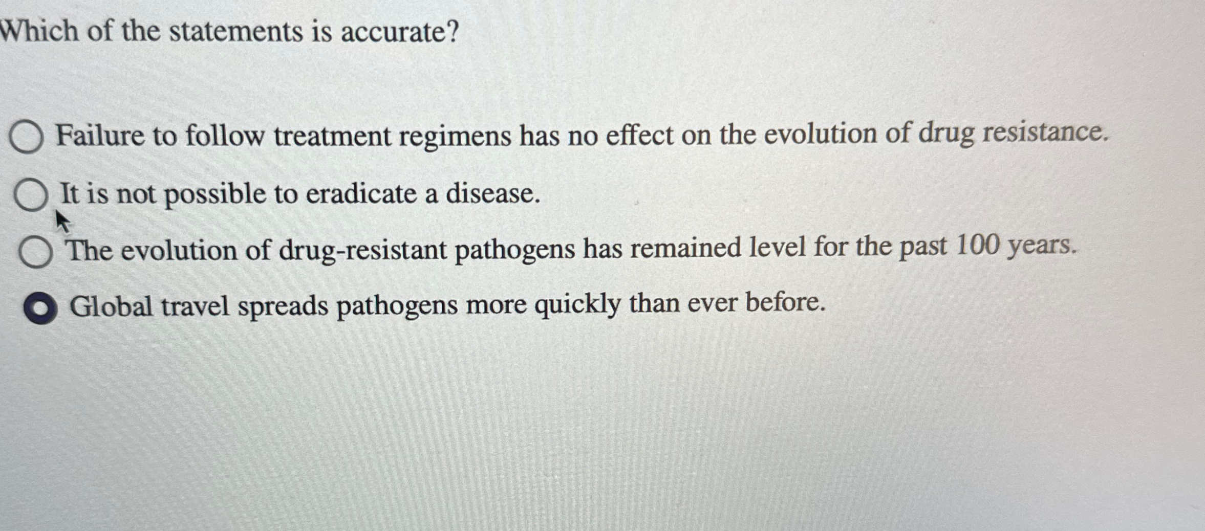 Solved Which of the statements is accurate?Failure to follow | Chegg.com