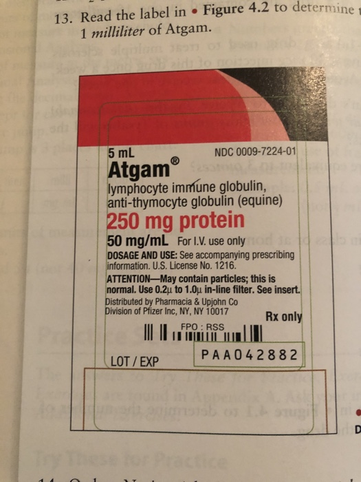 Solved 13. Read the label in . Figure 4.2 to determine 1 | Chegg.com