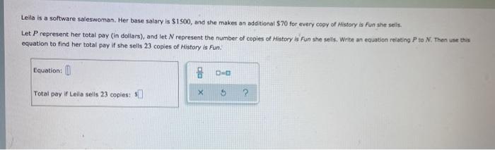 Solved Lella is a software saleswoman. Her base salary is | Chegg.com