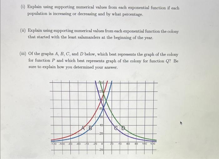 Solved (i) Explain using supporting numerical values from | Chegg.com