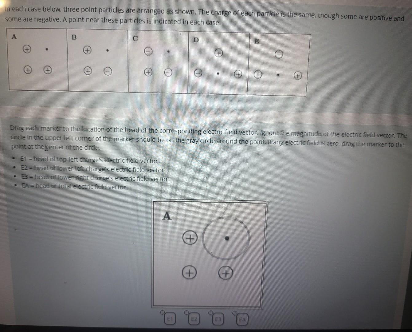 Solved in each case below, three point particles are | Chegg.com