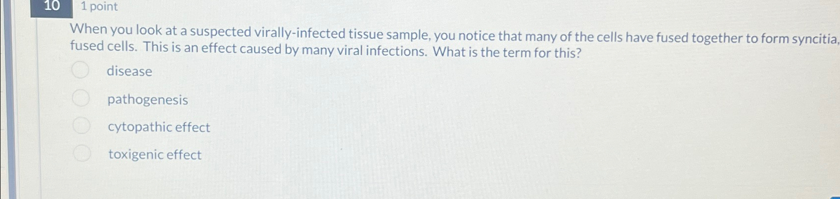 Solved 10,1 ﻿pointWhen you look at a suspected | Chegg.com
