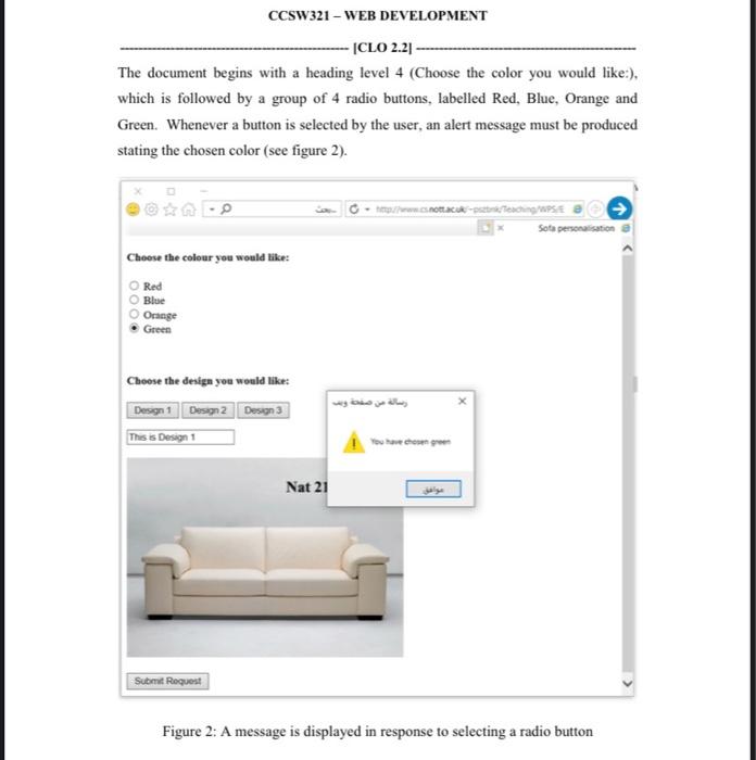 Solved CCSW321 - WEB DEVELOPMENT - ICLO 2.21 Task 3: Using | Chegg.com