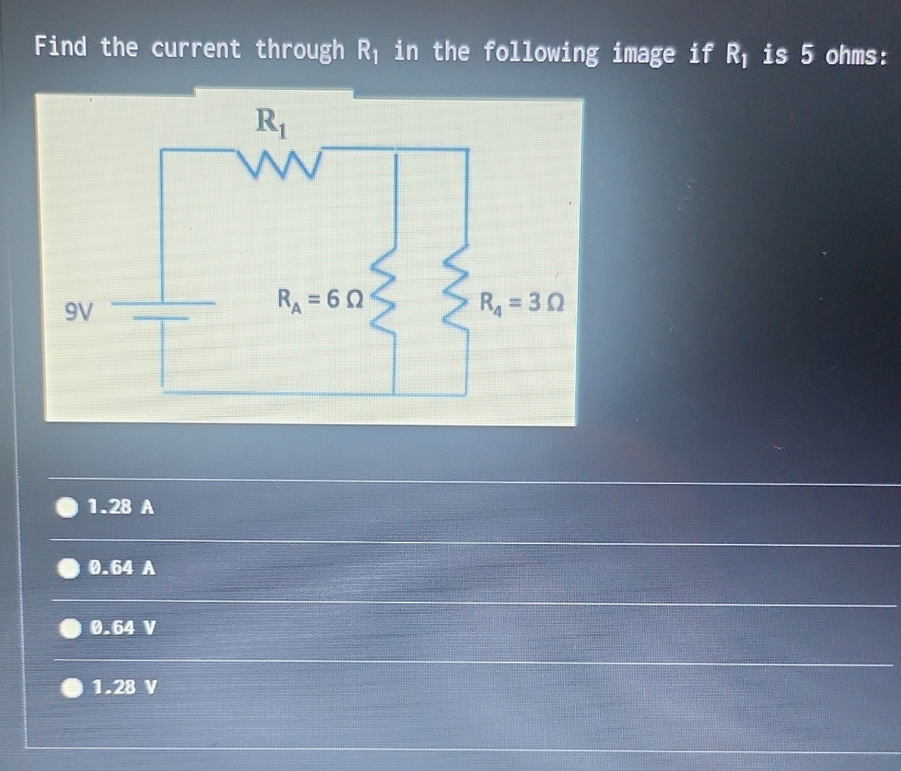 Solved Find the current through R1 ﻿in the following image | Chegg.com | Chegg.com