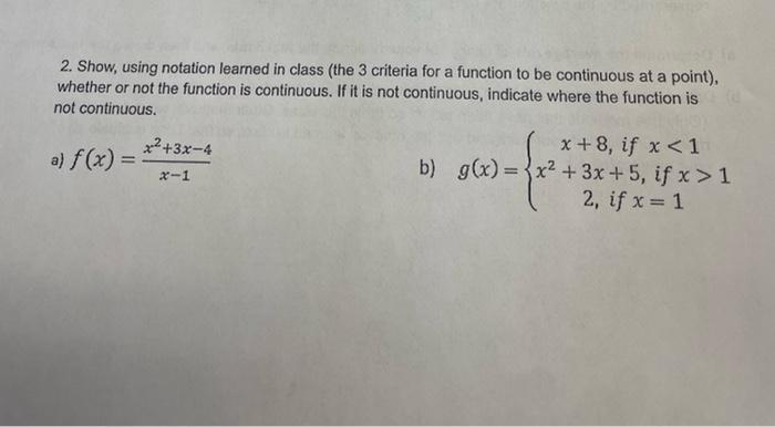 Solved 2. Show, using notation learned in class (the 3 | Chegg.com