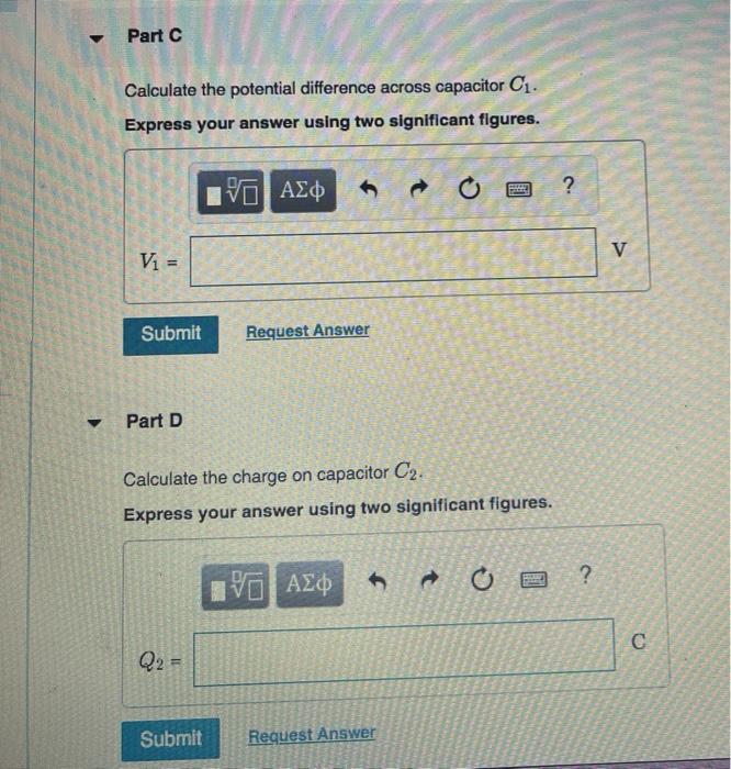 Solved In the figure (Figure 1), C1=Cs = 8.0 F and C2=C3 =C4 | Chegg.com