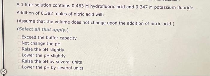 Solved A 1 liter solution contains 0.258M hypochlorous acid | Chegg.com
