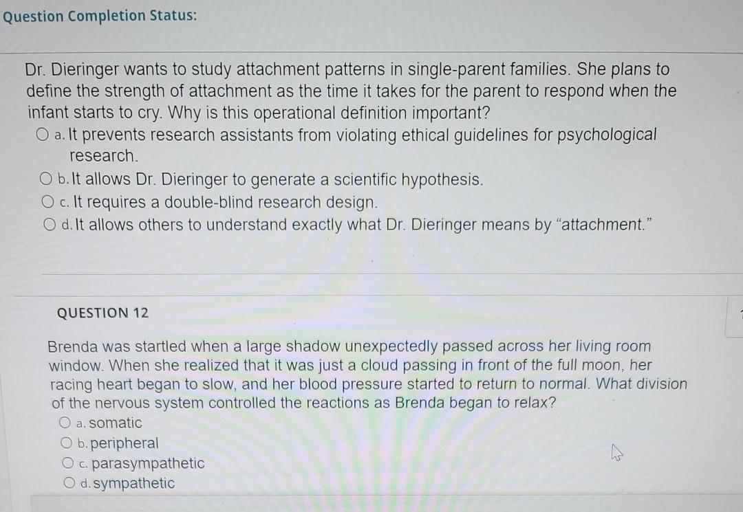 Solved Question Completion Status: Dr. Dieringer wants to | Chegg.com