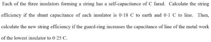 Solved Each of the three insulators forming a string has a | Chegg.com
