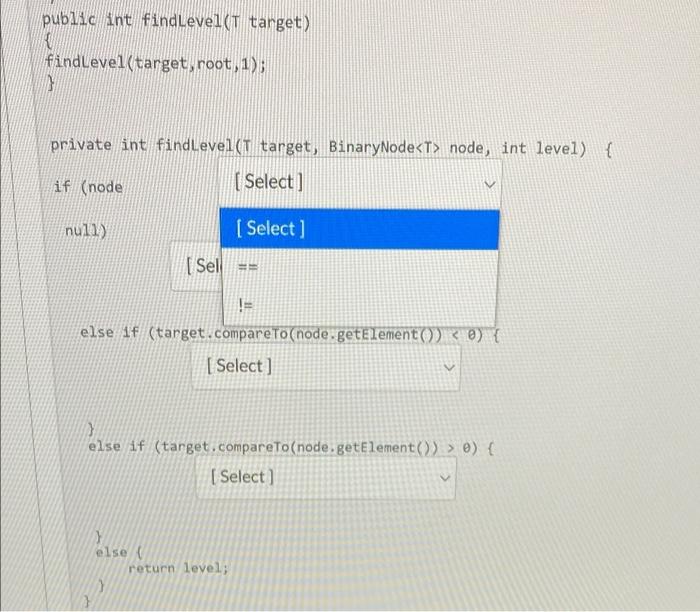 Solved Complete the helper method for a recursive binary | Chegg.com