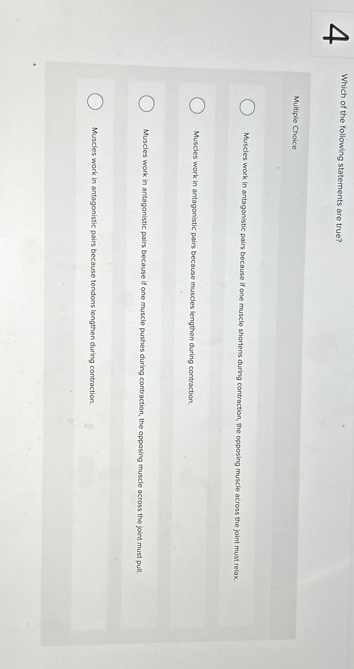 Solved 4Which of the following statements are true?Multiple | Chegg.com