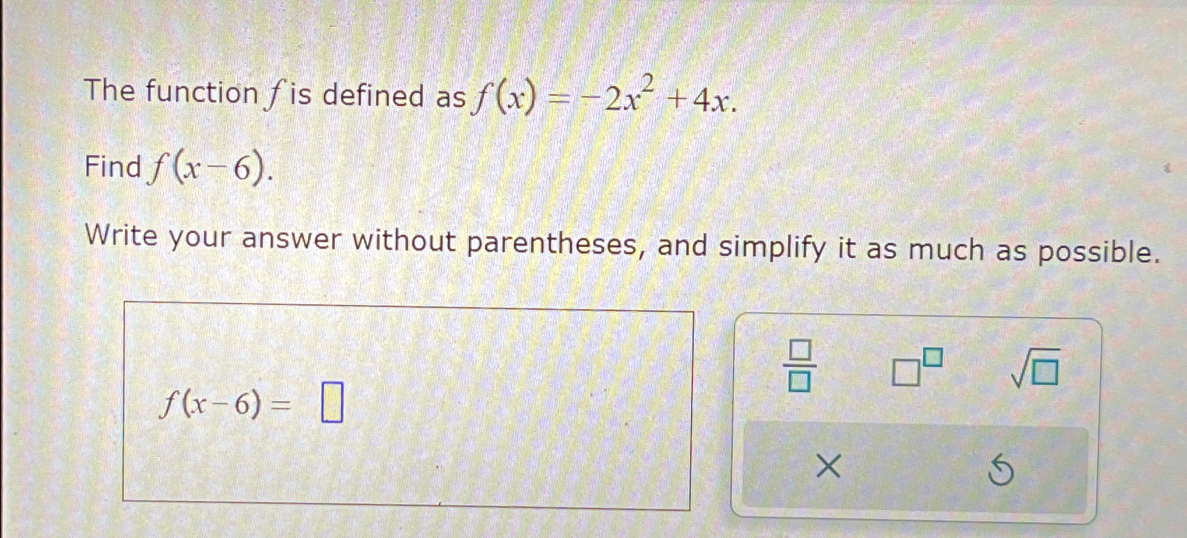 Solved The Function F ﻿is Defined As F X 2x2 4x Find