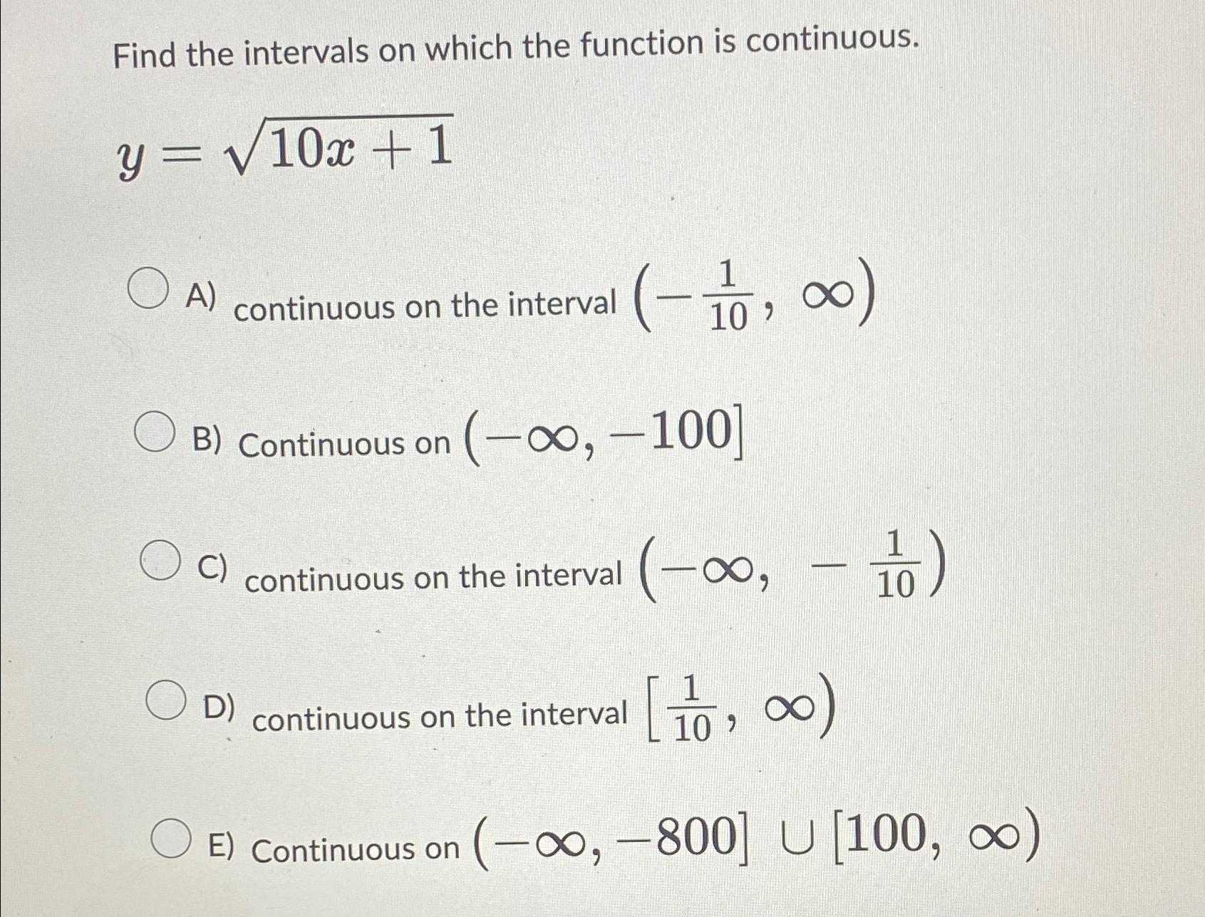 Solved Find the intervals on which the function is | Chegg.com