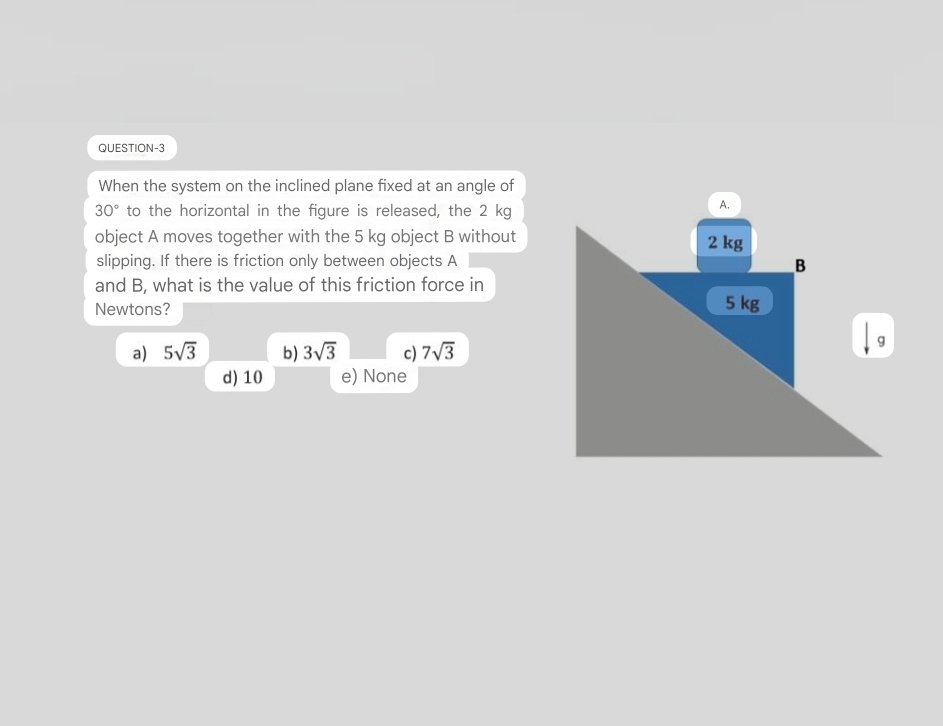 When the system on the inclined plane fixed at an | Chegg.com