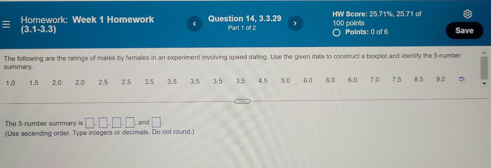 Solved @ = Homework: Week 1 Homework (3.1-3.3) Question 14, | Chegg.com