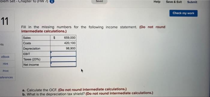 Solved blem Set - Chapter 10 (HW) Saved Help Save & Exit | Chegg.com Solved blem Set - Chapter 10 (HW) Saved Help Save & Exit | Chegg.com