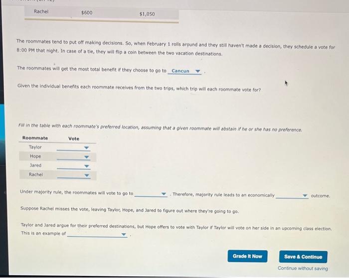 Solved 5. Majority-rule benefit-cost analysis Taylor, Hope, | Chegg.com