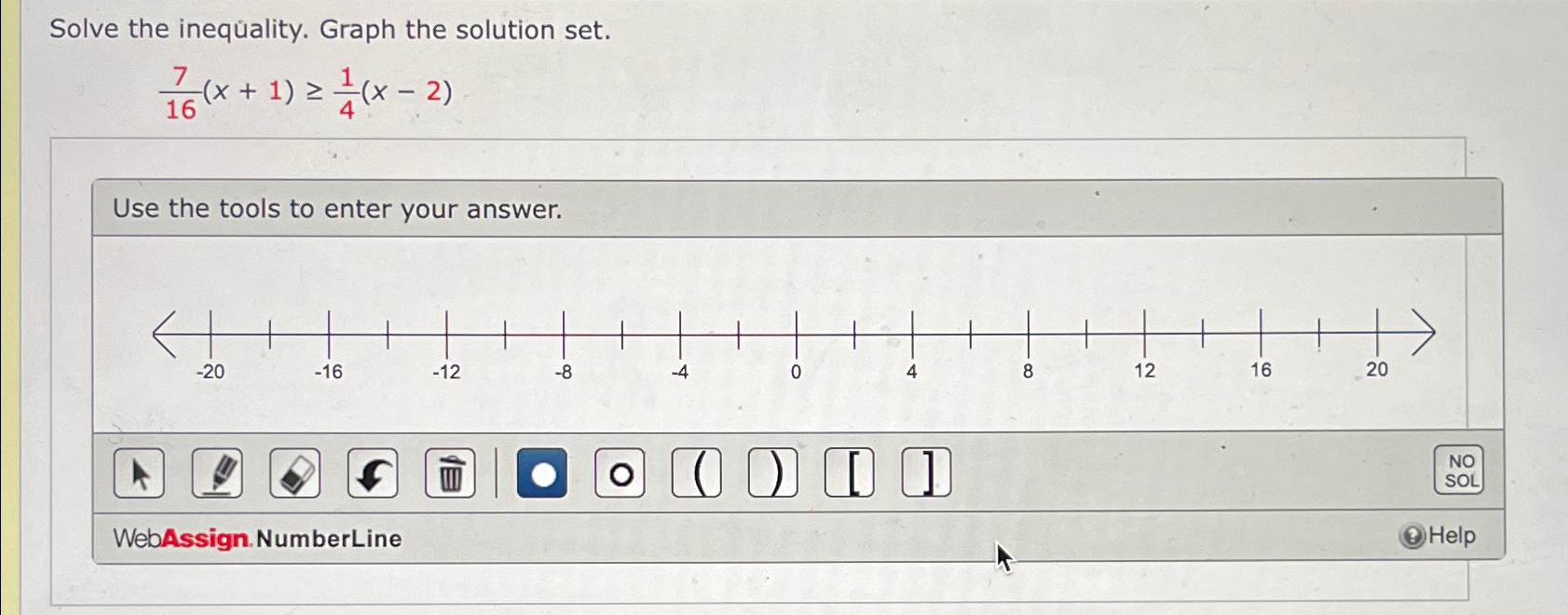 Solved Solve the inequality. Graph the solution | Chegg.com