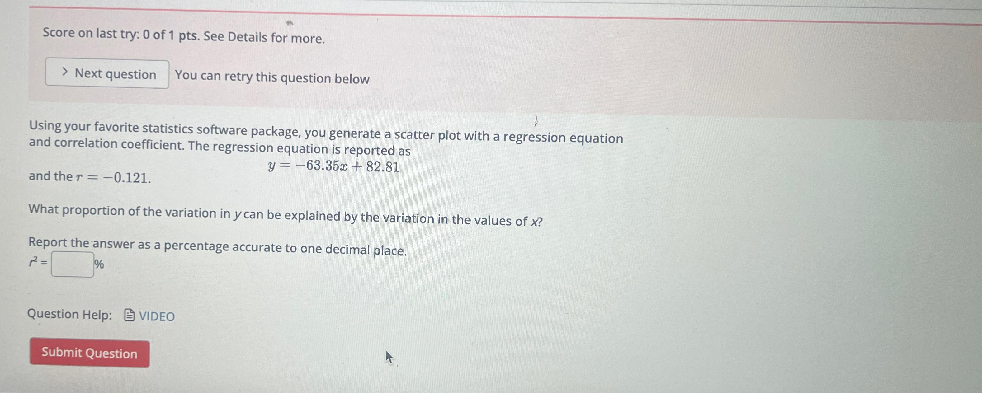 Solved Using your favorite statistics software package, you | Chegg.com