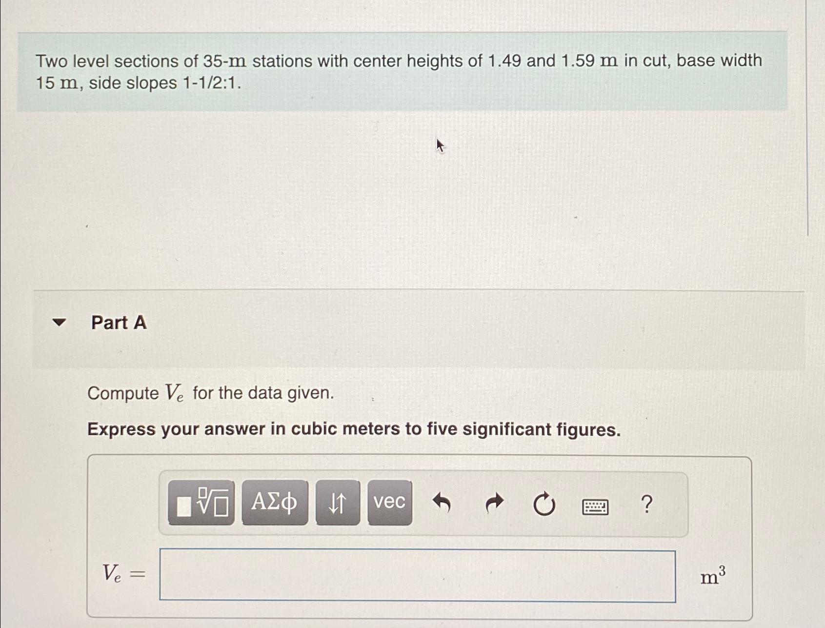 Solved Two level sections of 35-m stations with center | Chegg.com