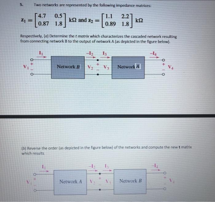 Solved Two - Port Networks REFER TO THE 2-PORT NETWORK SHOWN | Chegg.com