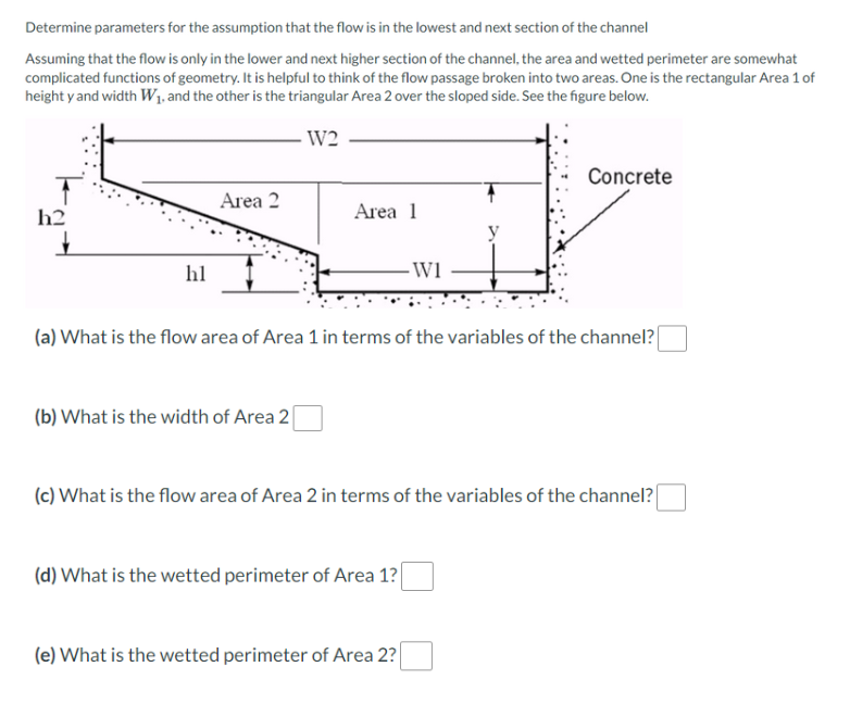 Solved Determine parameters for the assumption that the flow | Chegg.com