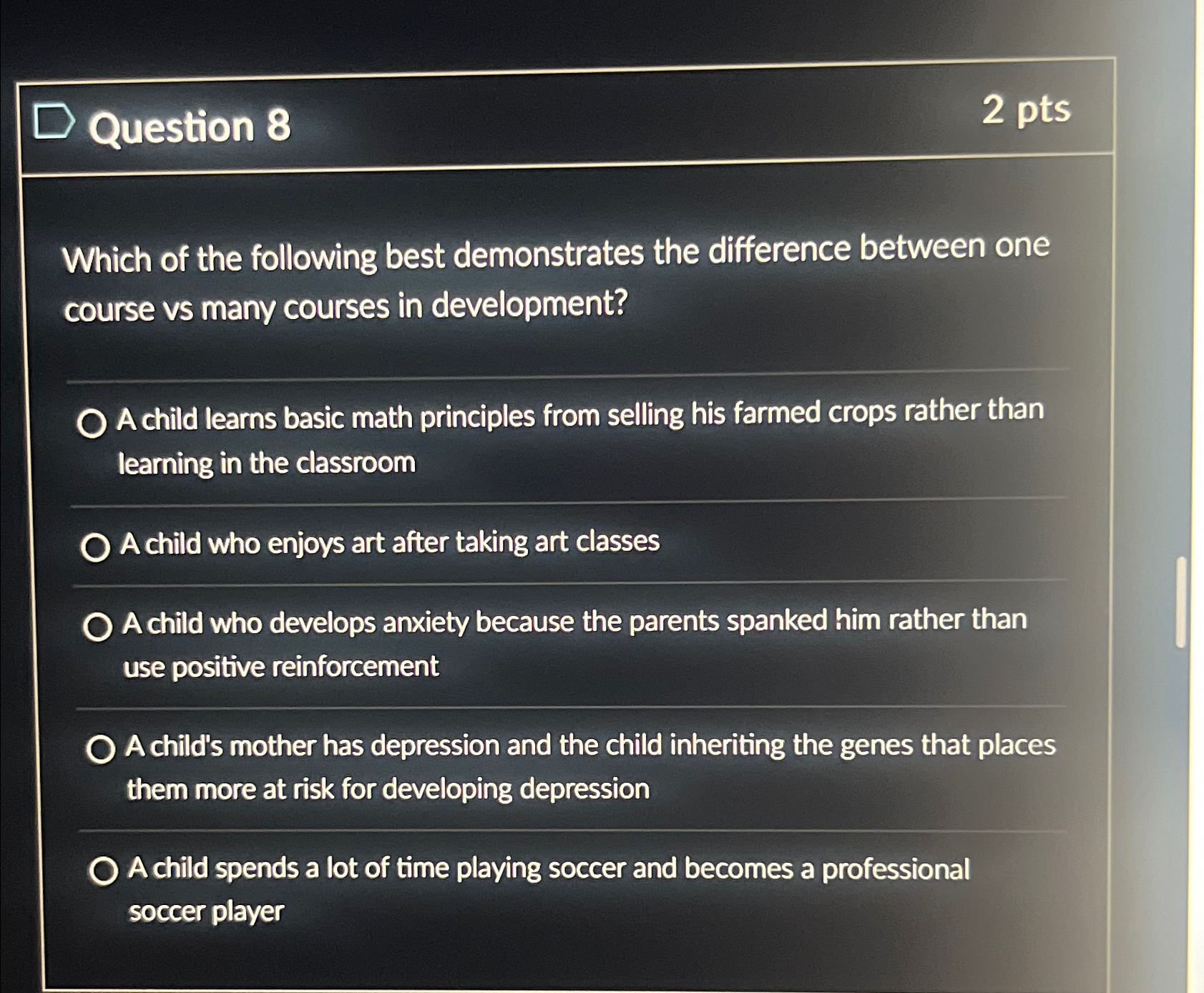 Solved Question 82 ﻿ptsWhich of the following best | Chegg.com