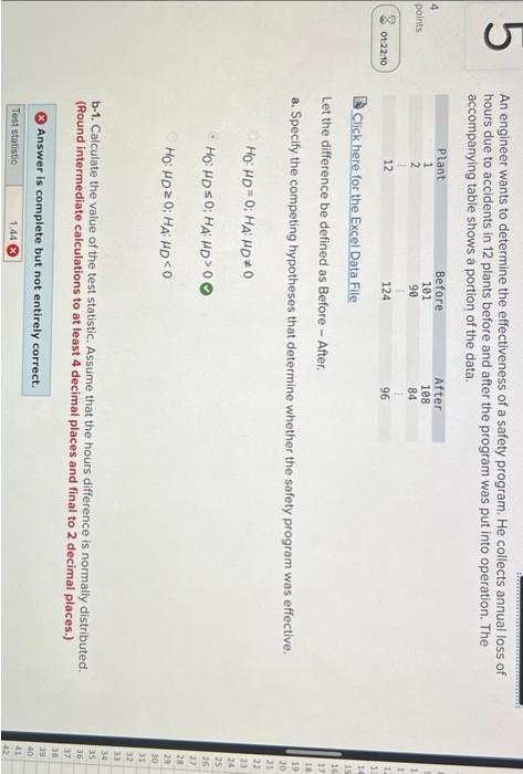 Solved An Engineer Wants To Determine The Effectiveness Of A