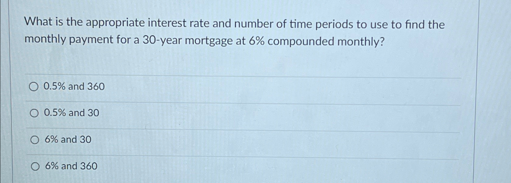 Solved What is the appropriate interest rate and number of | Chegg.com