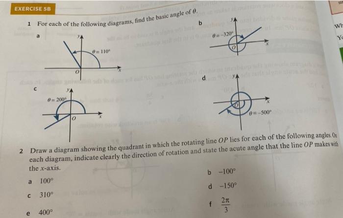 Solved EXERCISE 5B 1 b For each of the following diagrams, | Chegg.com