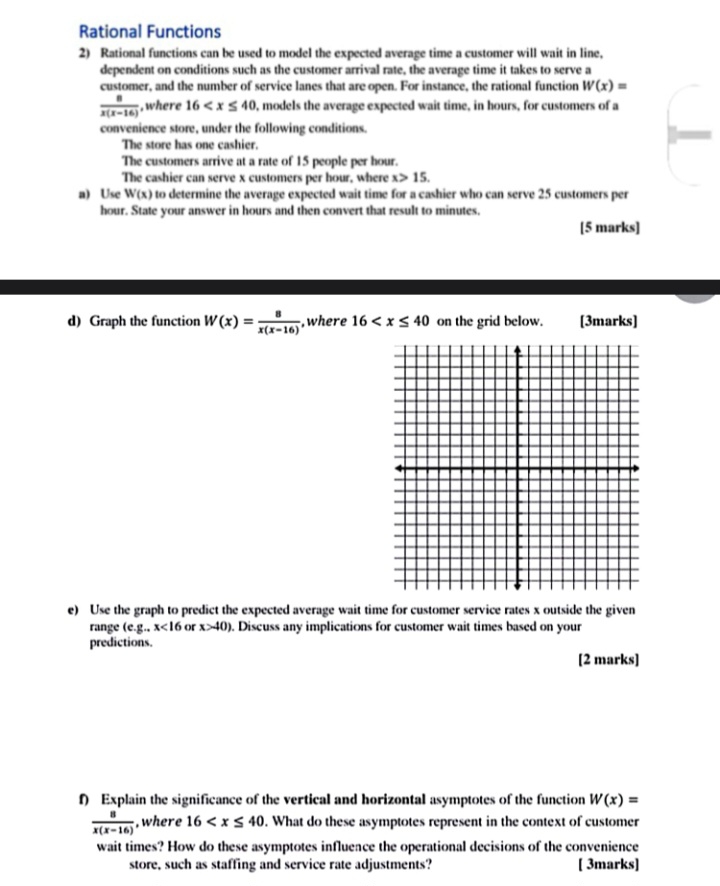 Solved Rational FunctionsRational functions can be used to | Chegg.com
