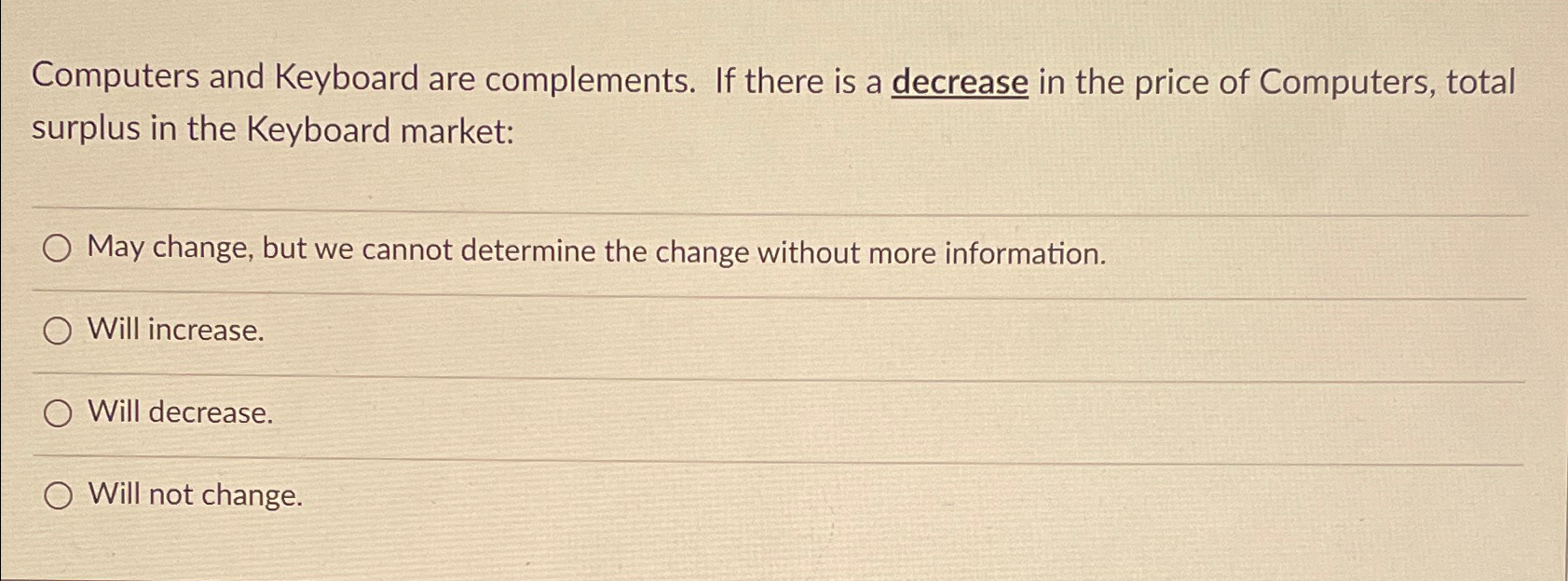 Solved Computers and Keyboard are complements. If there is a | Chegg.com