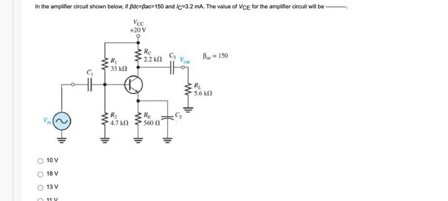 Solved if βdc=βac=150Assuming a cascaded BJT amplifier with | Chegg.com