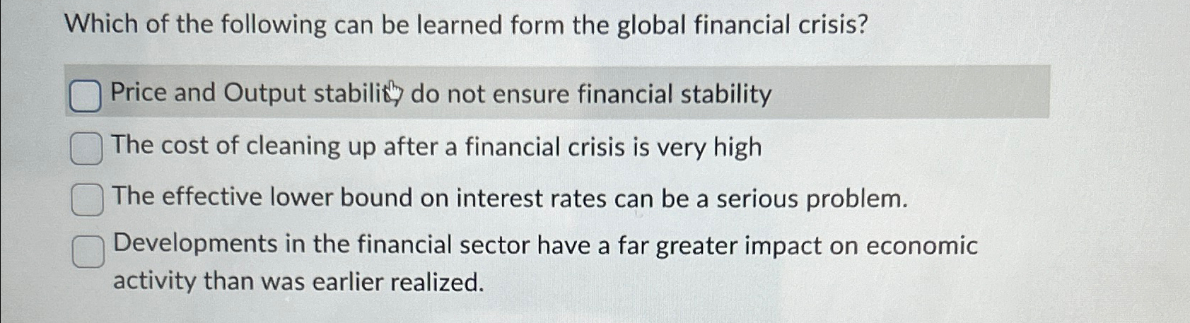 Solved Which of the following can be learned form the global | Chegg.com