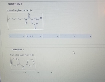 Solved QUESTION 3Name the given molecule: ﻿N , -bromo | Chegg.com