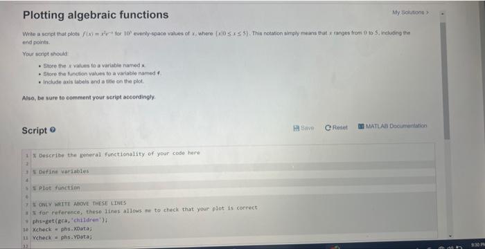 Solved Plotting algebraic functions By sowitoon ? end | Chegg.com