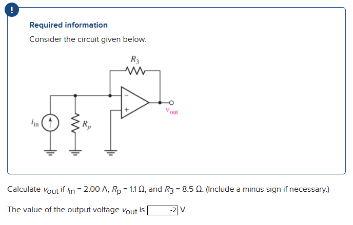 Solved Required informationConsider the circuit given | Chegg.com