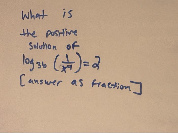 Solved What is the positive Solution of 136 [answer as | Chegg.com