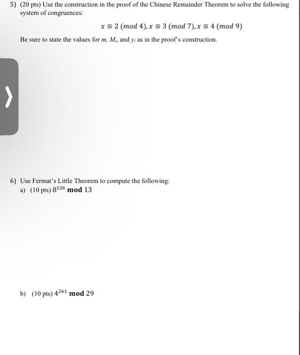 [Solved]: 5) (20 pts) Use the construction in the proof of