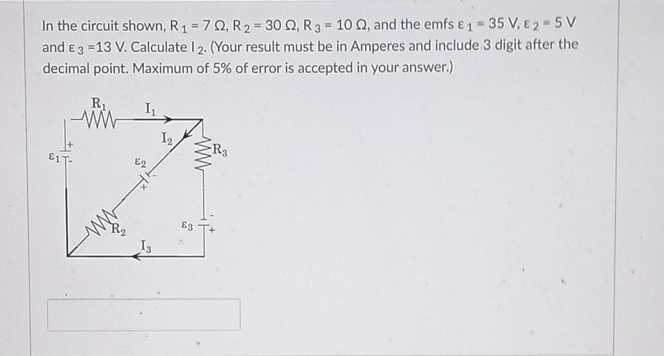 Solved In the circuit shown, R1=7Ω,R2=30Ω,R3=10Ω, and the | Chegg.com